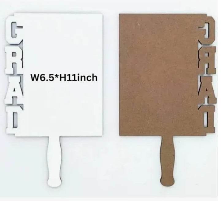 High Quality Sublimation Custom MDF Grad Fans – Divine Blanks Galore